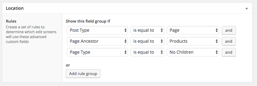 Creating Custom Location Rules for Advanced Custom Fields - Bill Erickson